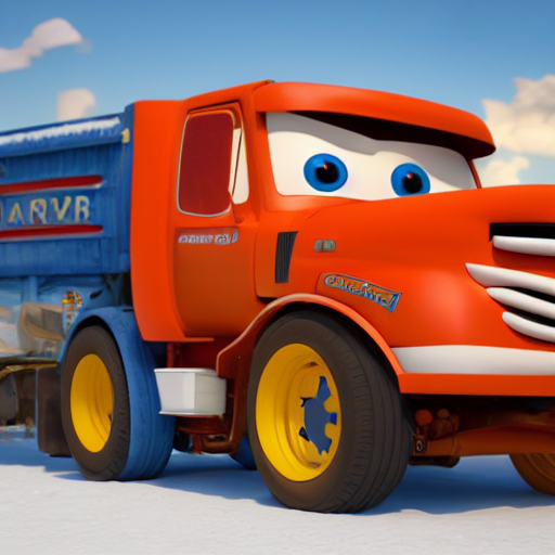 Stable Diffusion prompt: Pixar style cartoon canadian sno...