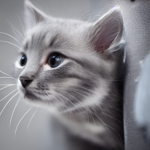 Stable Diffusion prompt: high resolution portrait of grey...