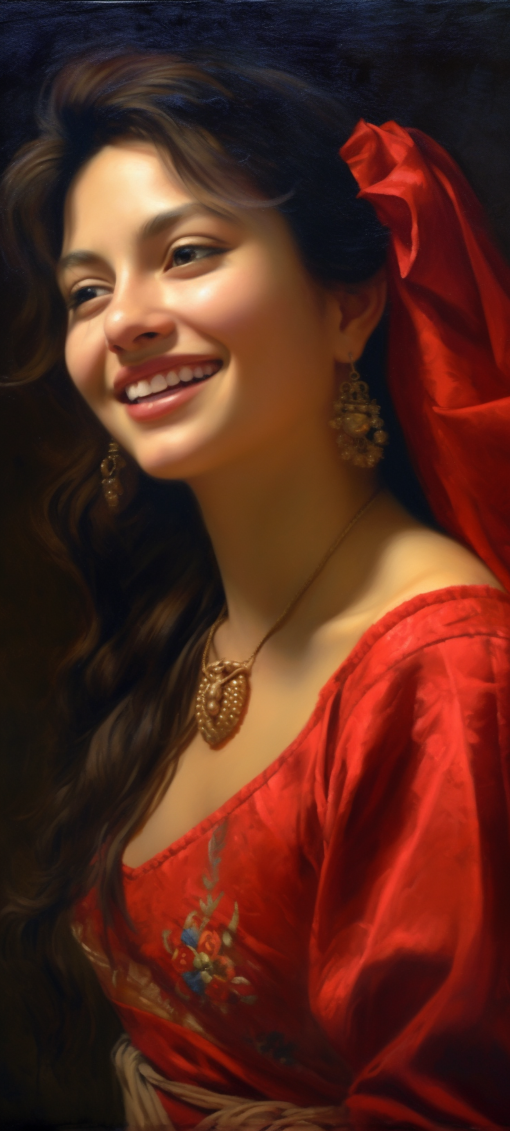 Midjourney prompt: portrait, epic realistic, (latina woma...
