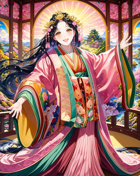Best Juunihitoe - 12 Layer Kimono from Heian Era Japan Models | PromptHero