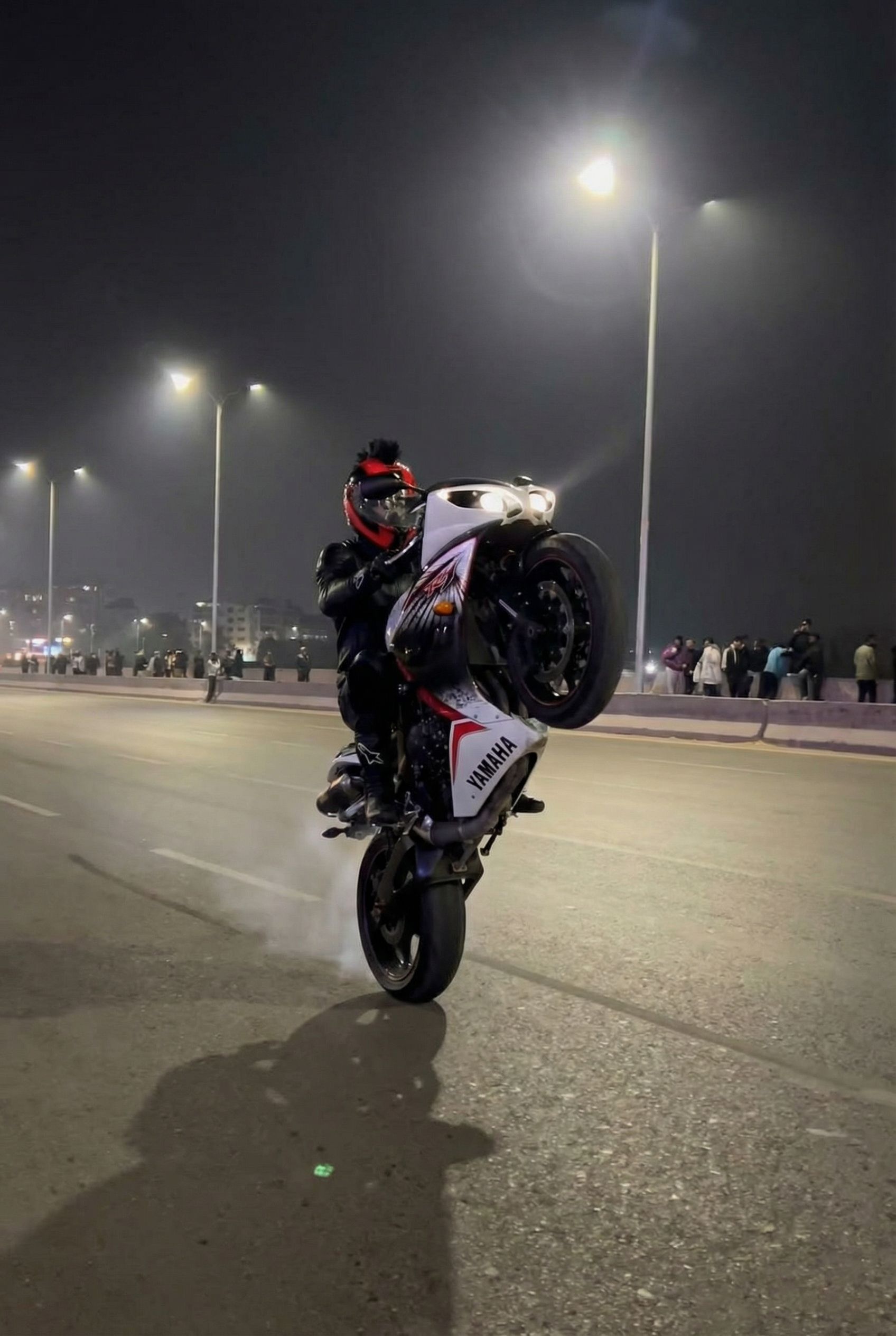 Nano Banana prompt: Wheelie vertically on uploaded highway