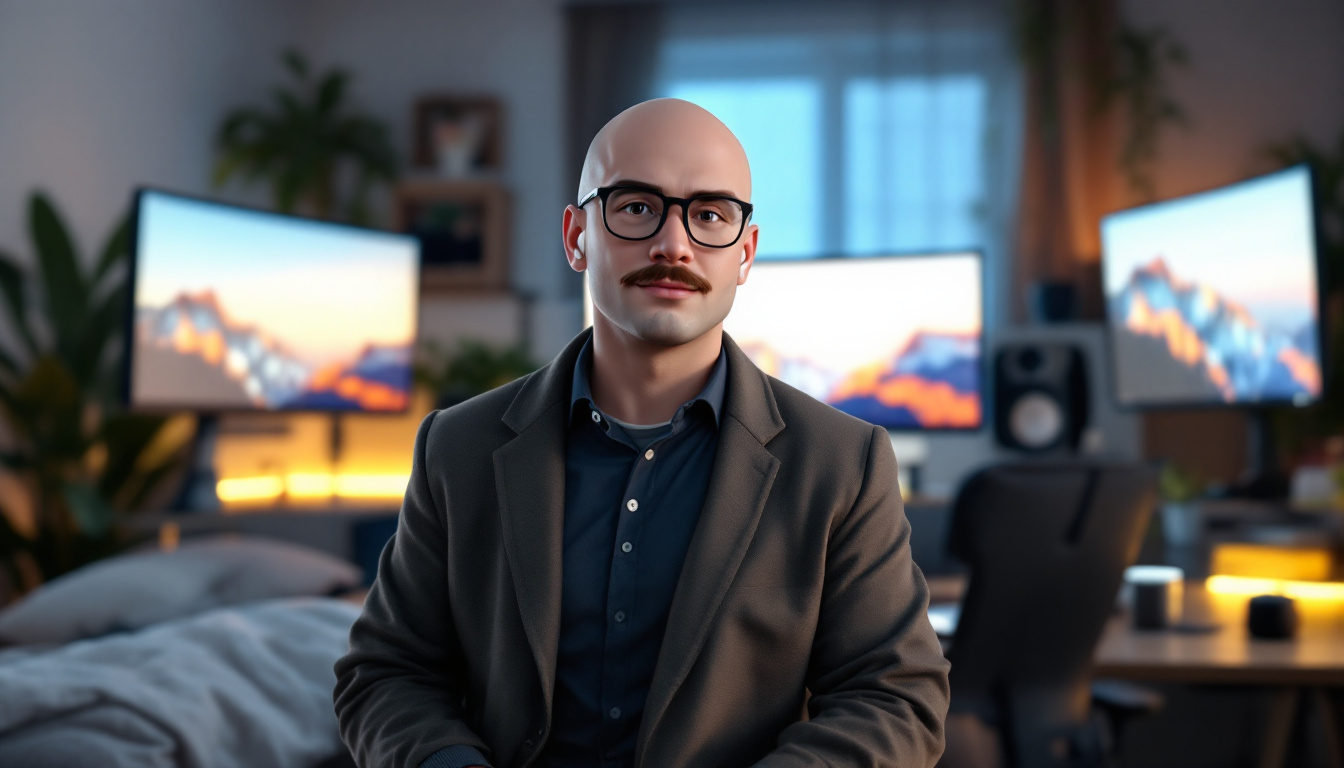 FLUX prompt: Create a realistic male avatar with light sk...