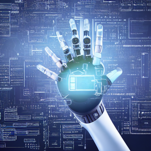 Stable Diffusion prompt: AI, Machine learning, Hand of ro...