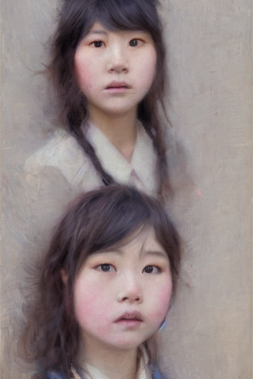 Stable Diffusion prompt: japanese schoolgirl by Alyssa Mo...