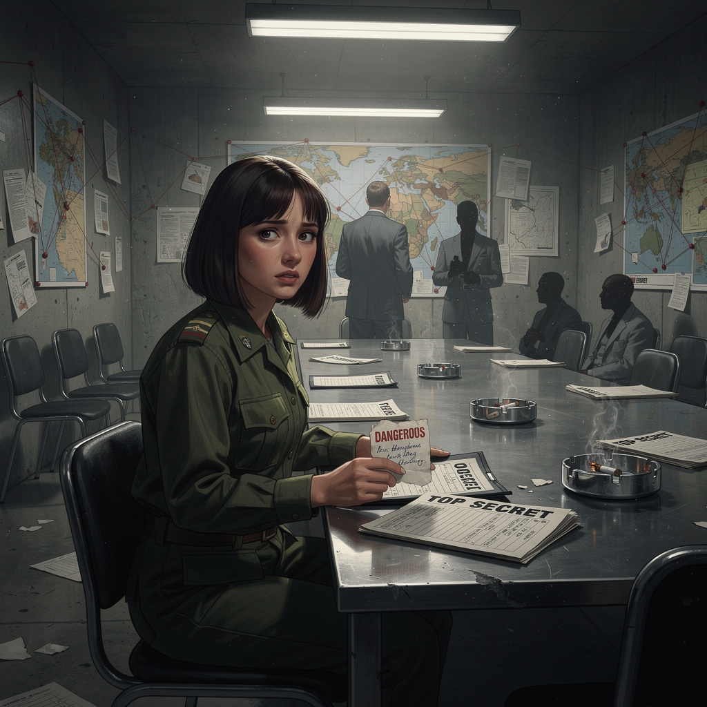 FLUX prompt: Don't tell the director I said so But are yo...