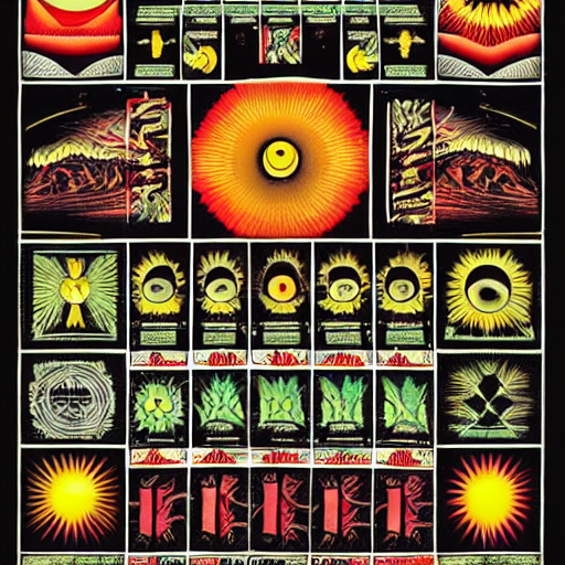Stable Diffusion prompt: crimson infographic of the creat...