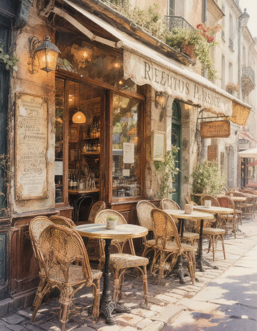 Hunyuan prompt: Create a European French junk journal st...