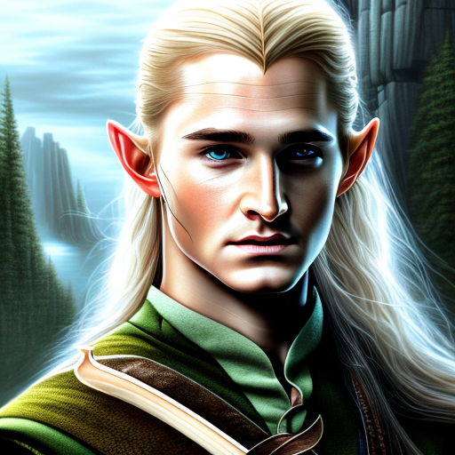 Openjourney prompt: full length portrait of Legolas from ...
