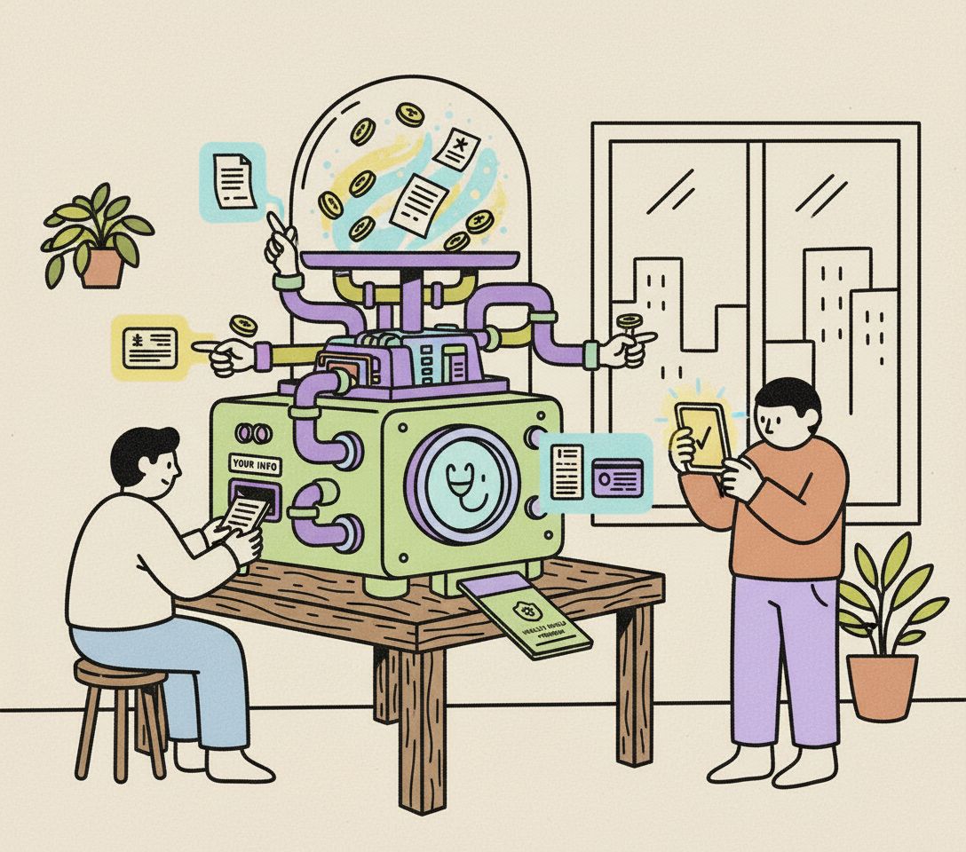 Nano Banana prompt: a ficticious machine that selects the...