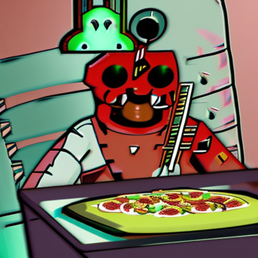 Stable Diffusion prompt: Robot, Roxanne Wolf,