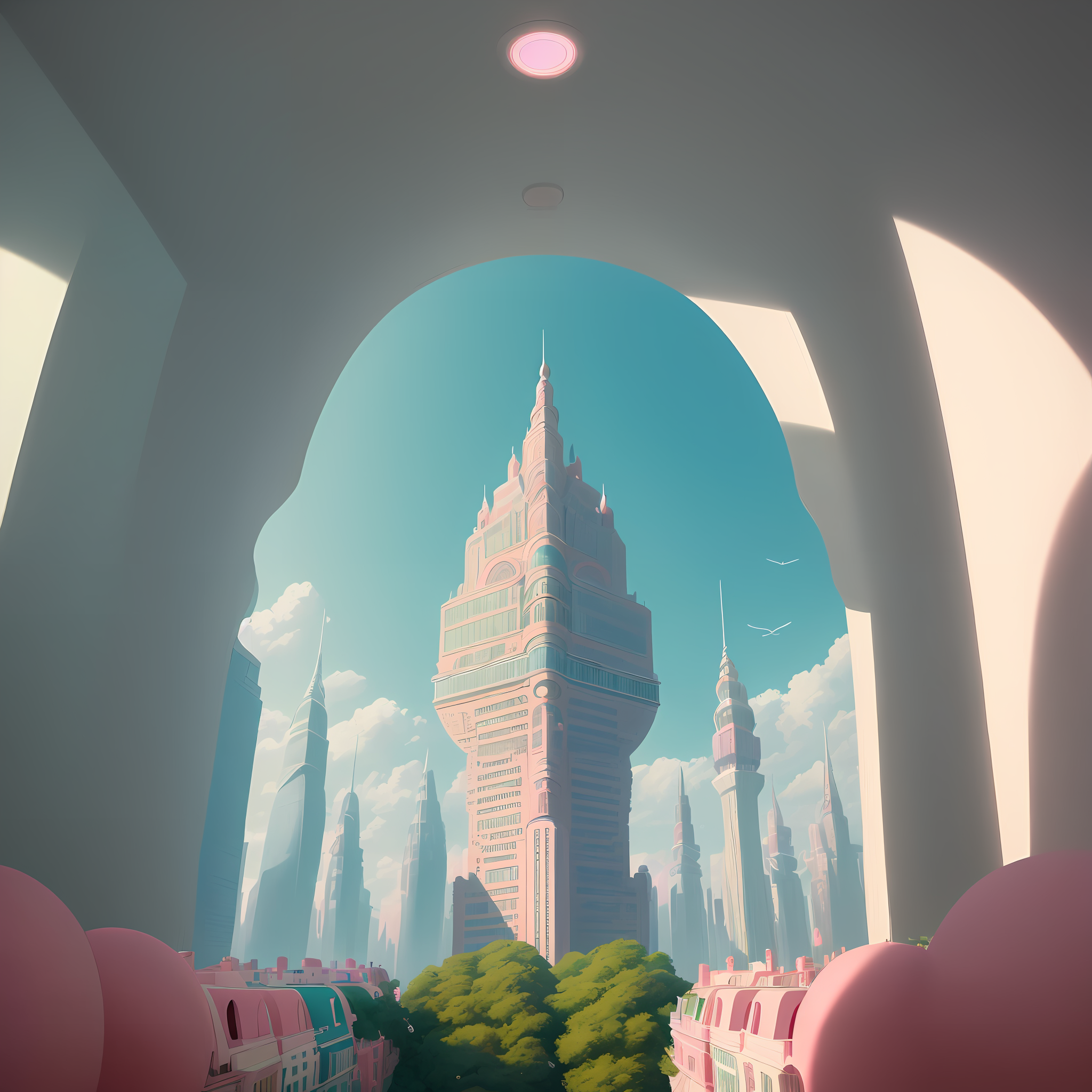 ReV Animated prompt: A kooky and whimsical image of a fut...