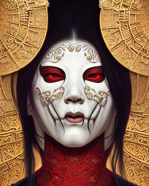 Stable Diffusion prompt: portrait of slipknot band, bian ...