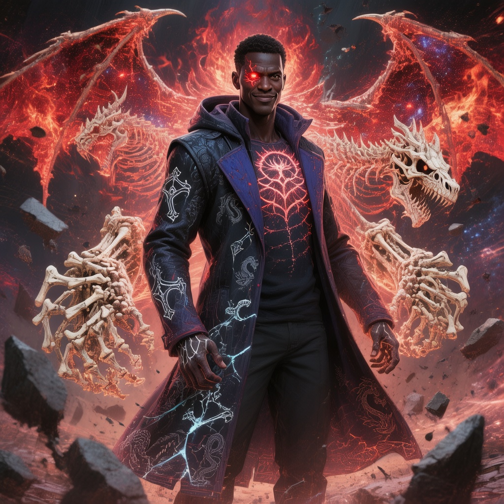 Hunyuan prompt: An African American male, average height...