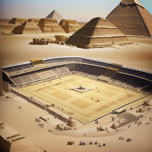 DreamShaper prompt: photograph Design of a football stadi...