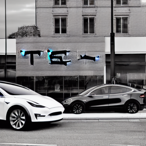 Stable Diffusion prompt: Tesla MODEL Y :: Harsh, directio...