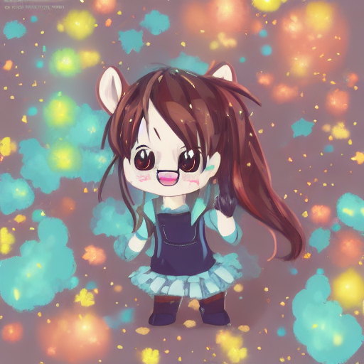 Stable Diffusion prompt: cute tiny hyperrealistic Anime p...