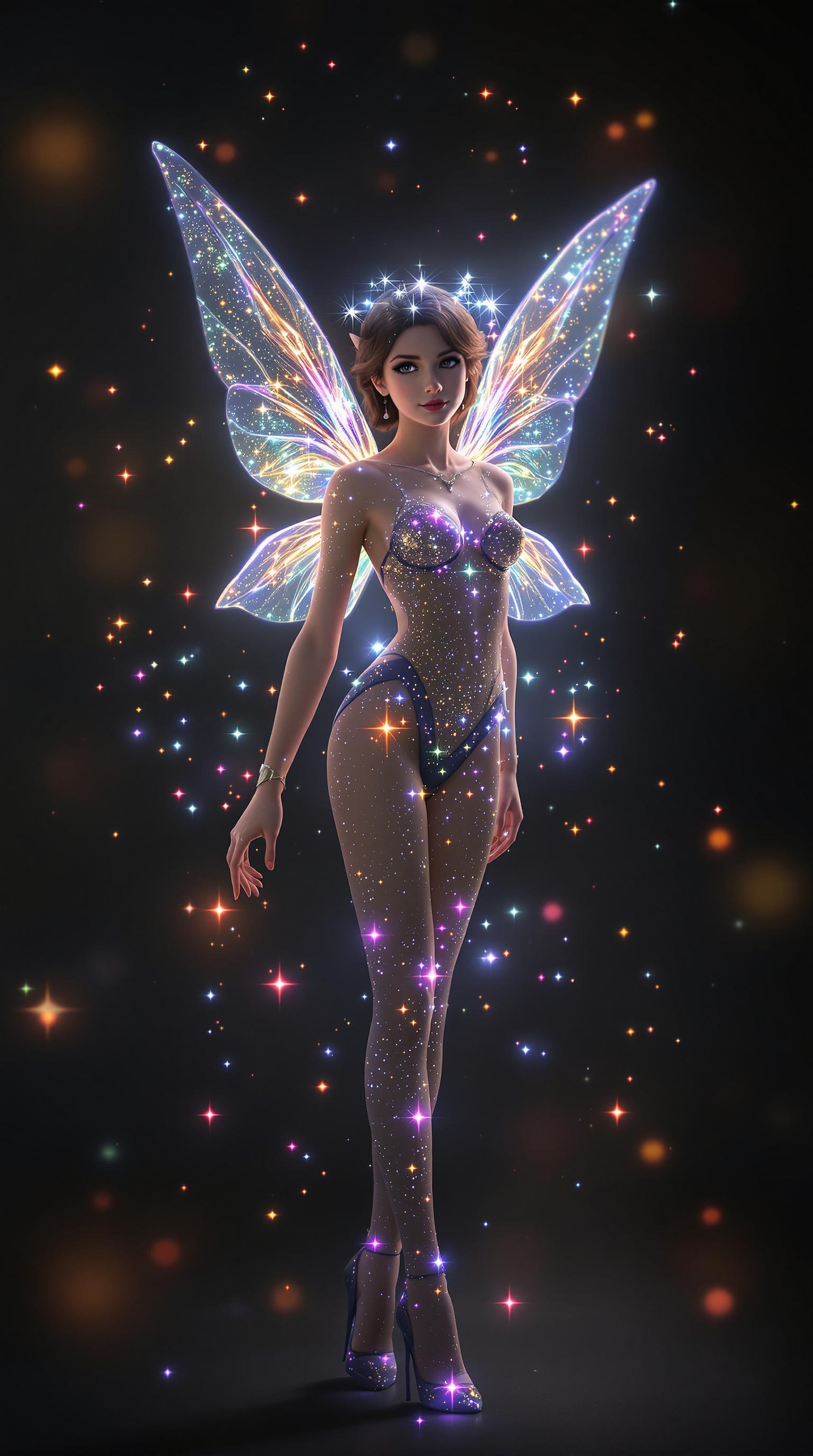 FLUX prompt: A professional photo of a realistic of a Fai...