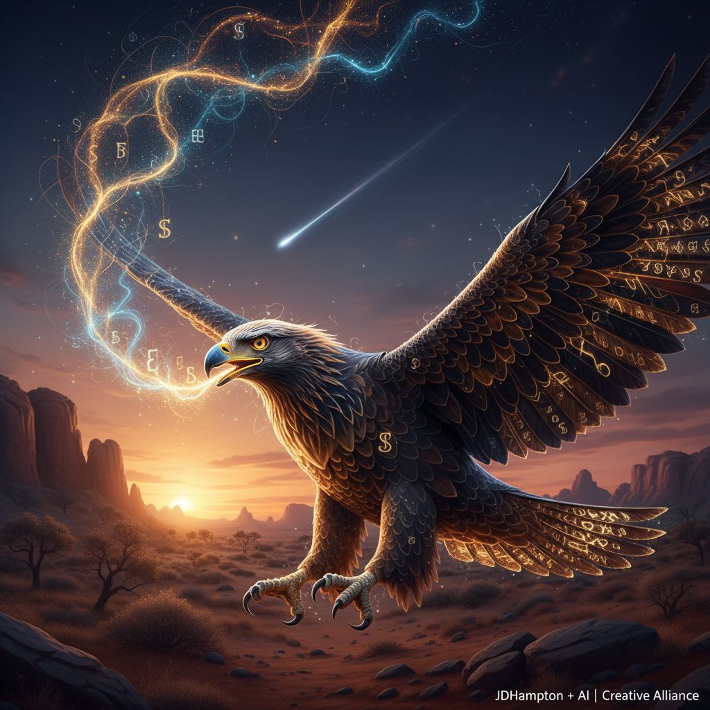 Nano Banana prompt: Wedge Tailed Eagle which has beautifu...