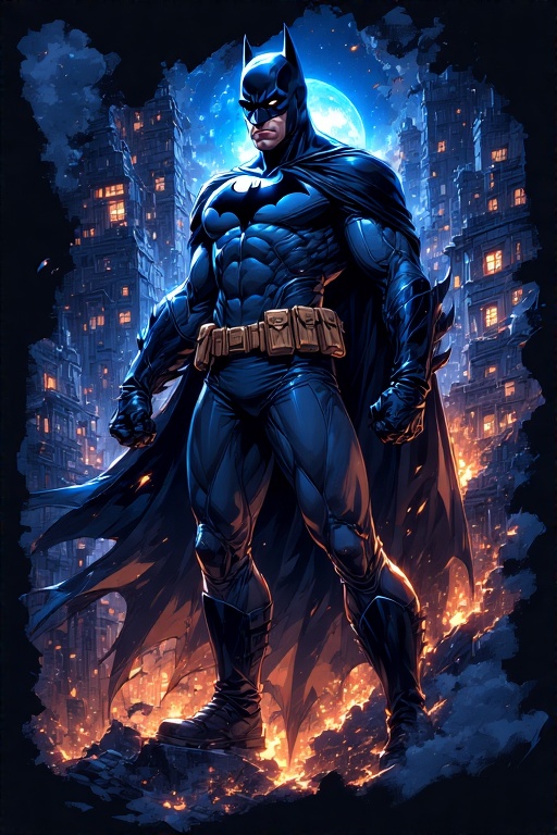 ChatGPT Image prompt: Batman in Night City
