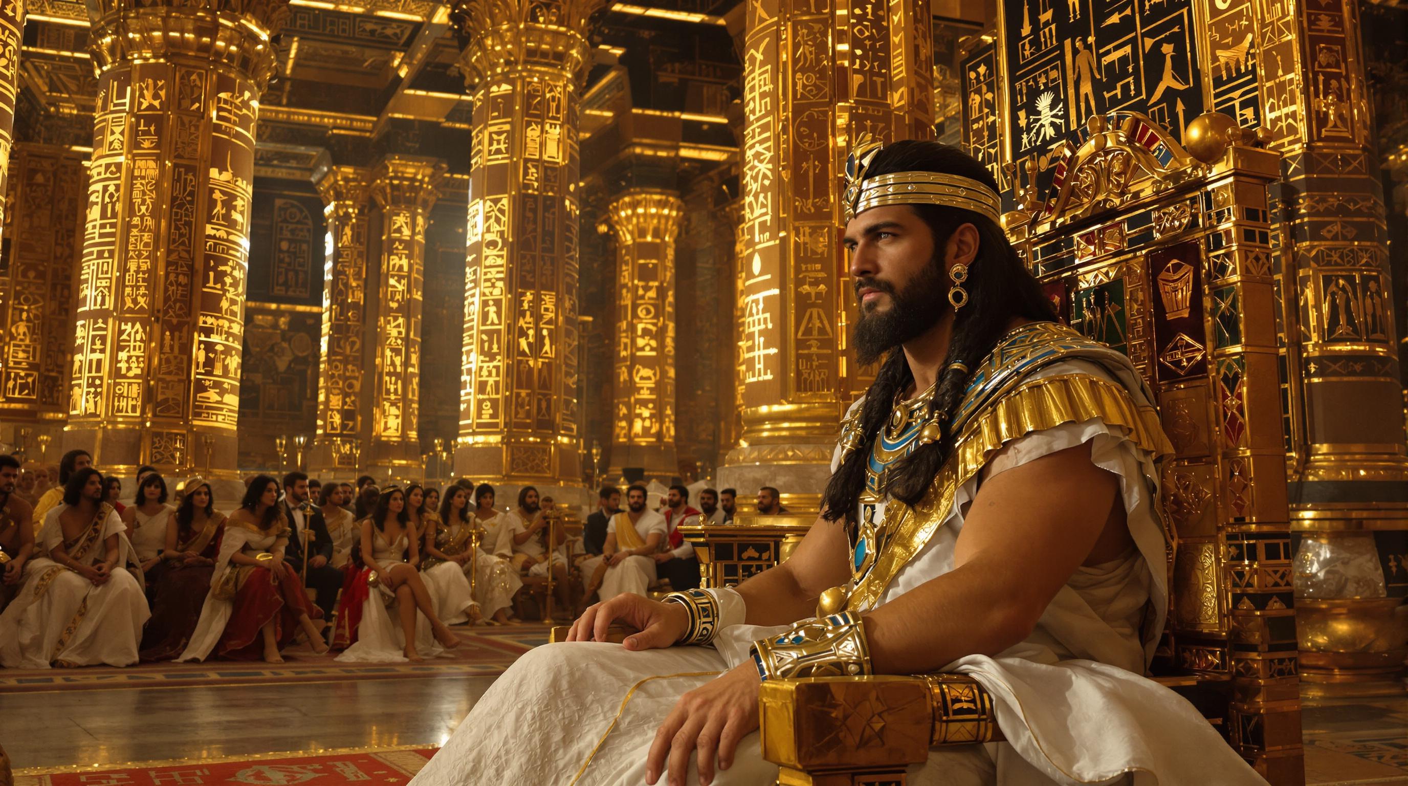 FLUX prompt: Royal wedding in ancient Egypt (year 800 BC)...