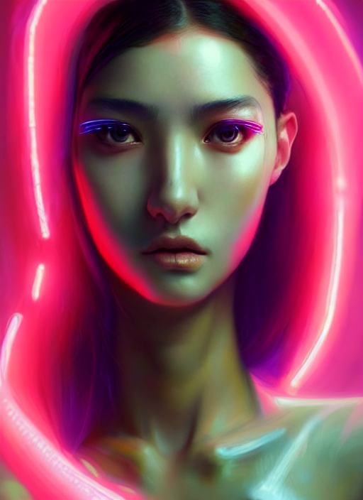 Stable Diffusion prompt: photorealistic an oriental femal...