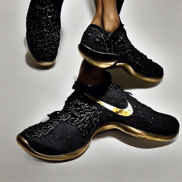 Stable Diffusion prompt: futuristic nike sneakers, nft ar...