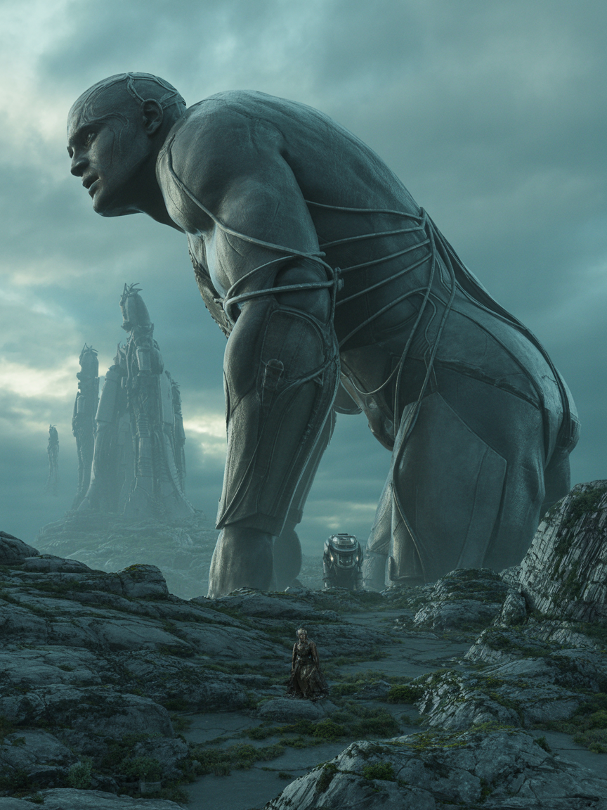 Ideogram prompt: Prometheus, I am gazing on thee now! Wit...