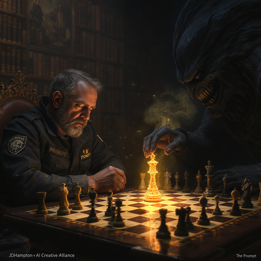FLUX prompt: The Prompt: "The Final Move - Checkmate" A ...