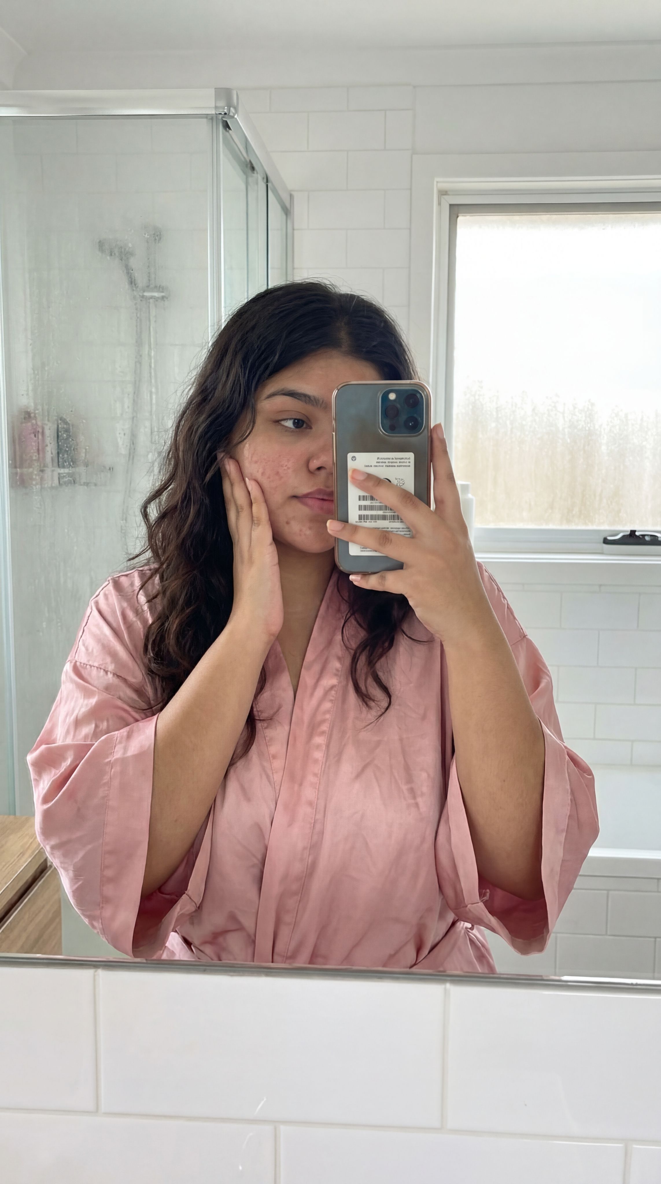 Nano Banana prompt: Raw, unposed mirror photograph with a...