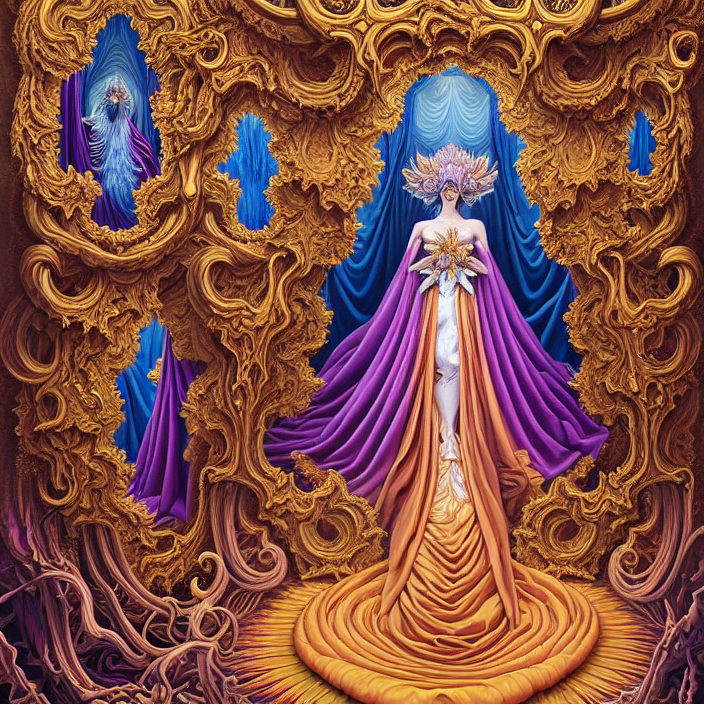 Stable Diffusion prompt: beautiful oil painting, full len...