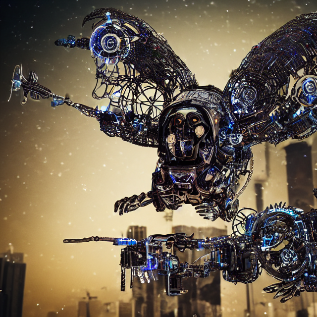 Stable Diffusion prompt: A complex 3D render of a cyborg ...