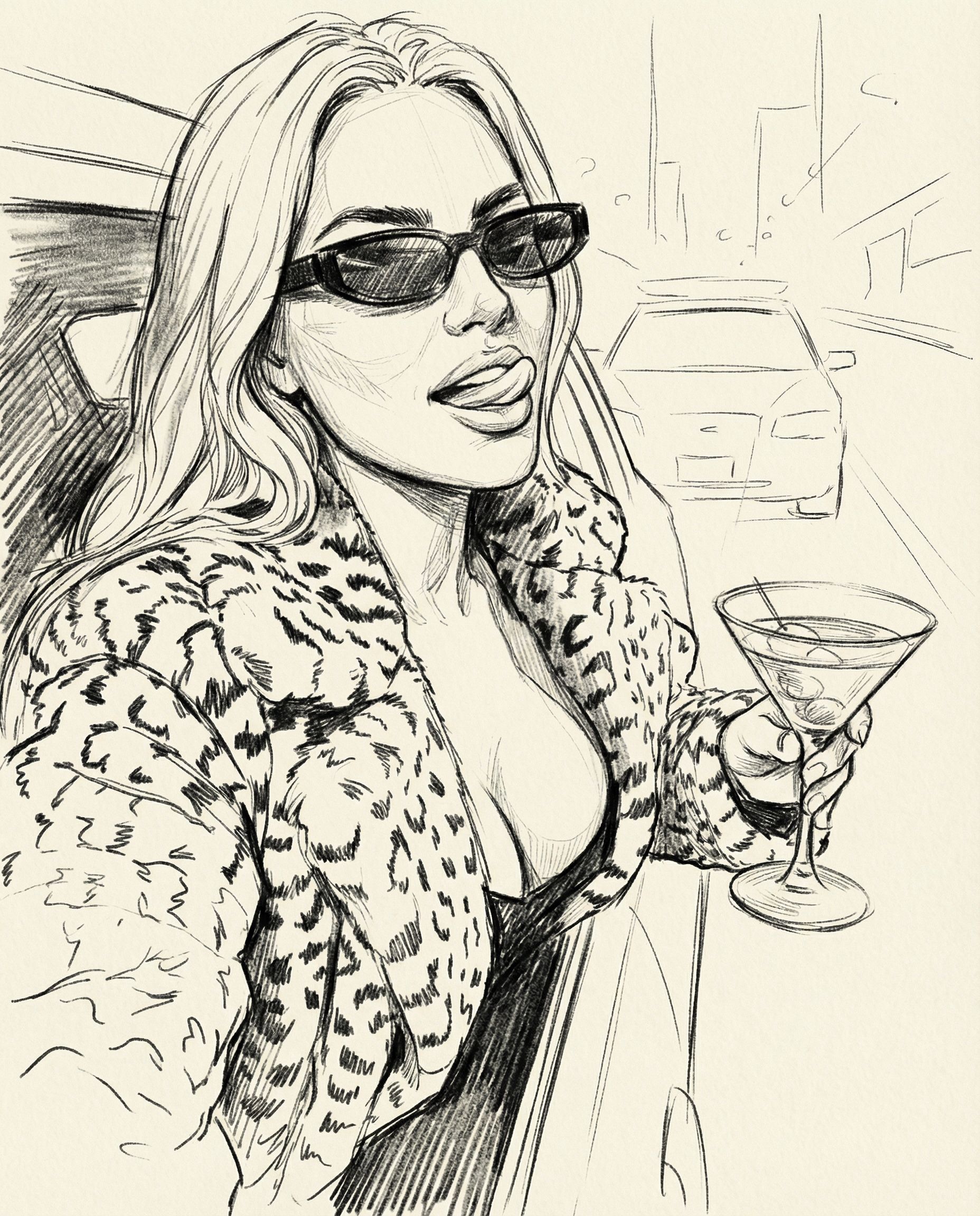 Nano Banana prompt: sketch of a woman's face, expressive ...