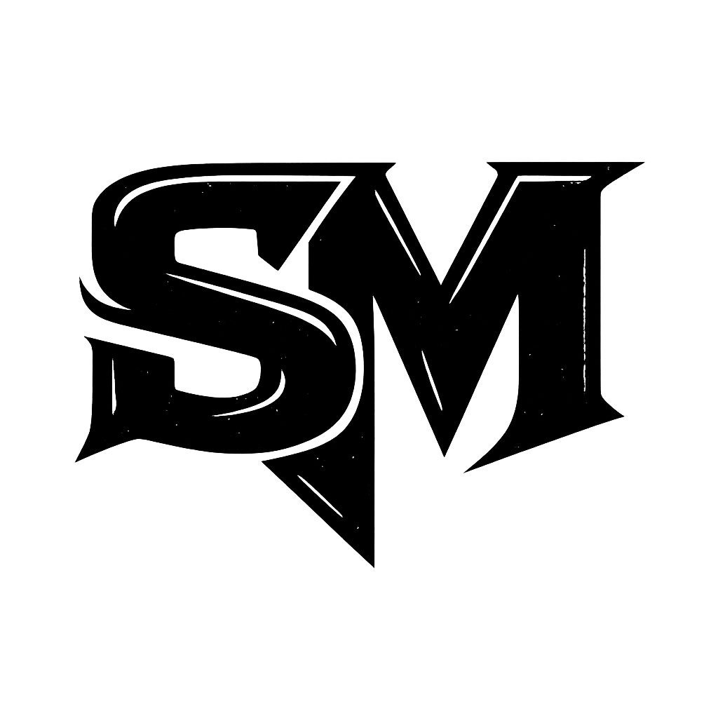 ChatGPT Image prompt: The letters “SM” designed as a crea...