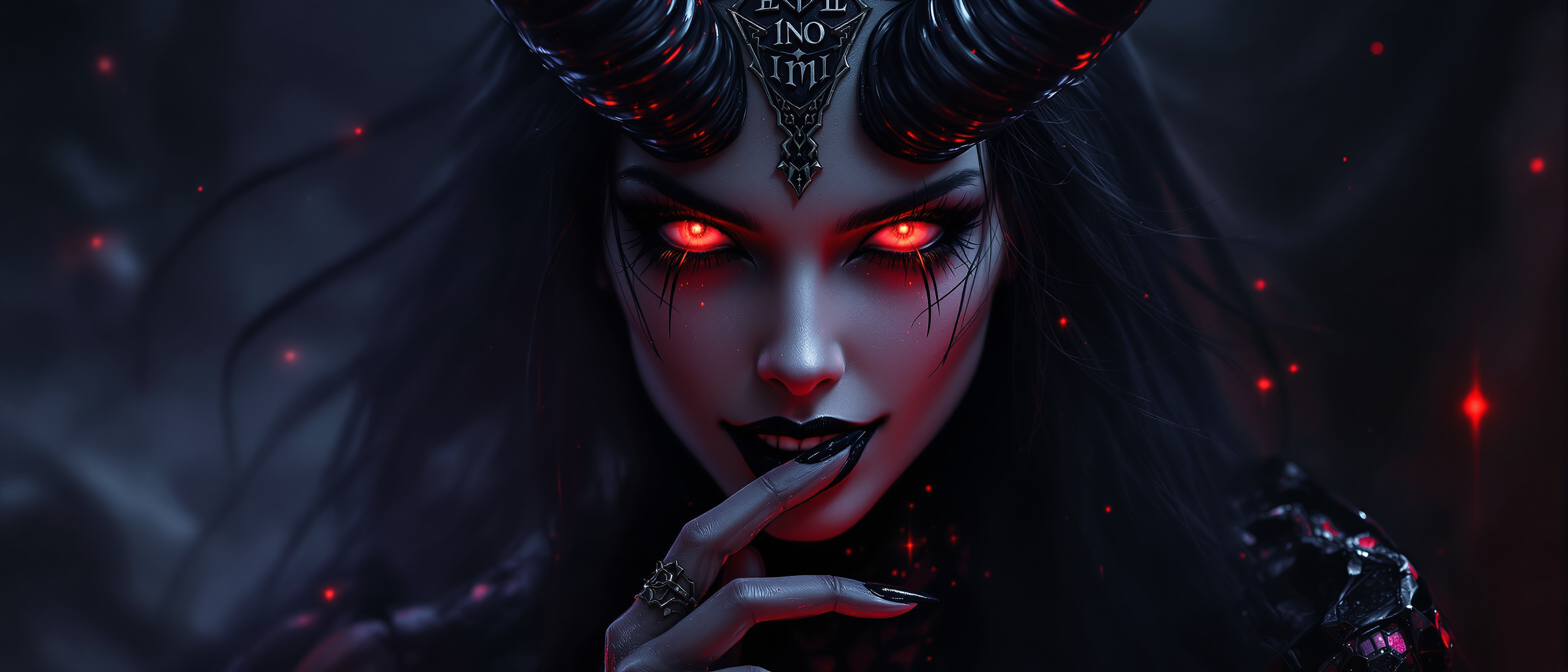 FLUX prompt: A full-cace Coverart art of A seductive fema...