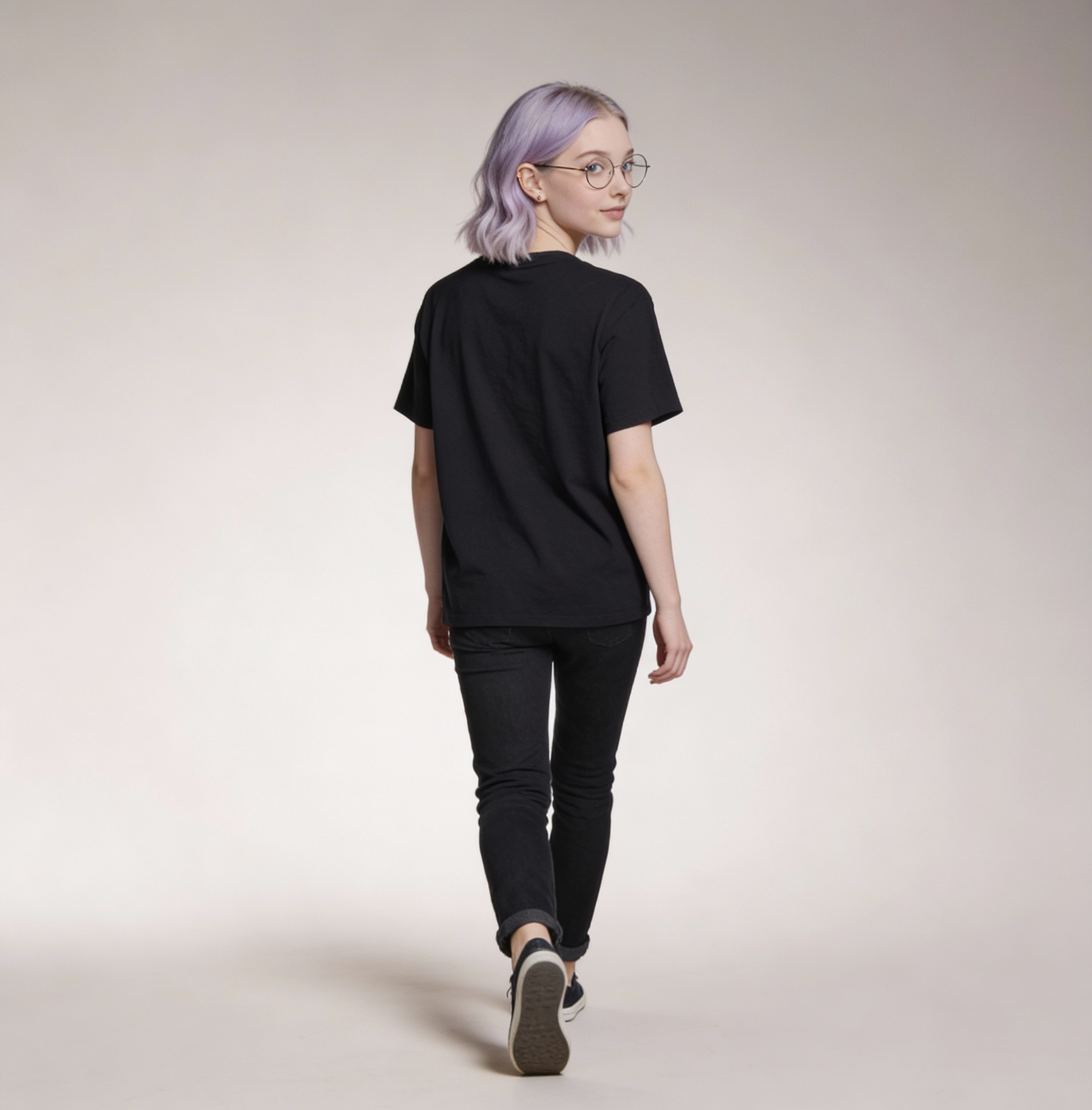 Seedream 4 prompt: show from rear camera angle walking ...