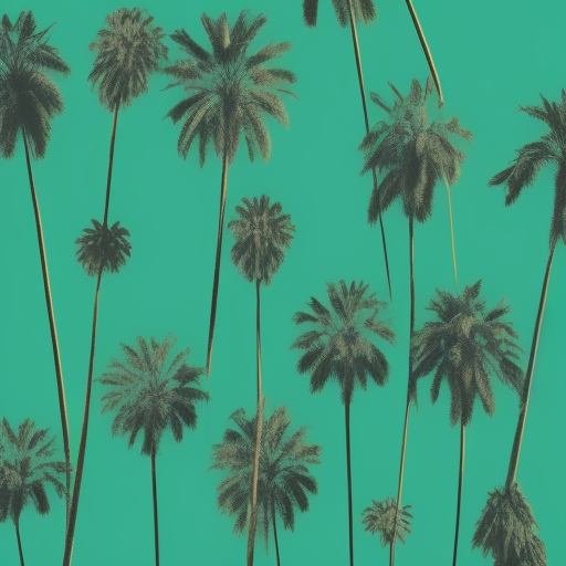 Openjourney prompt: A variation of a palm tree depicted i...