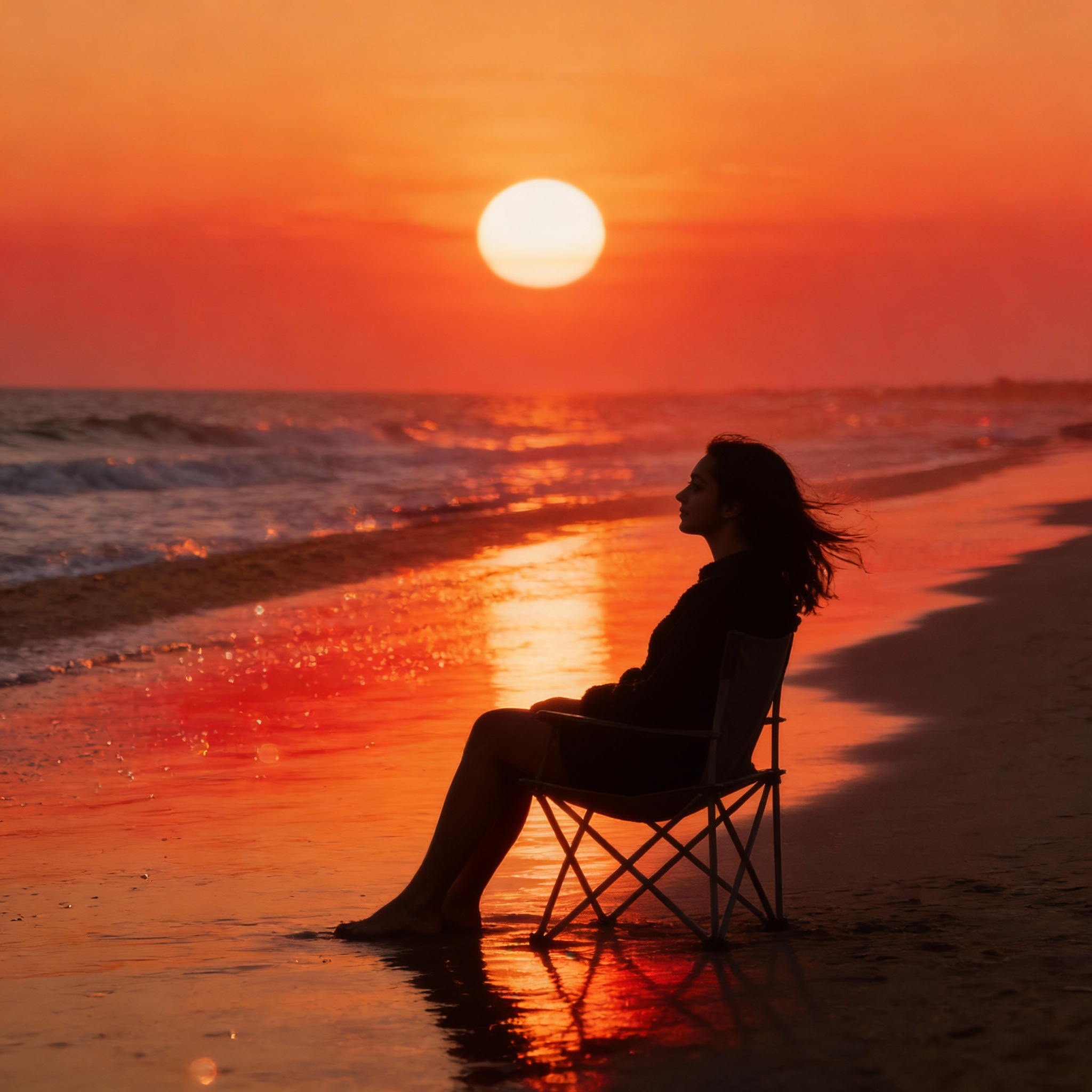Hero prompt: cinematic seascape, warm color grading, long...