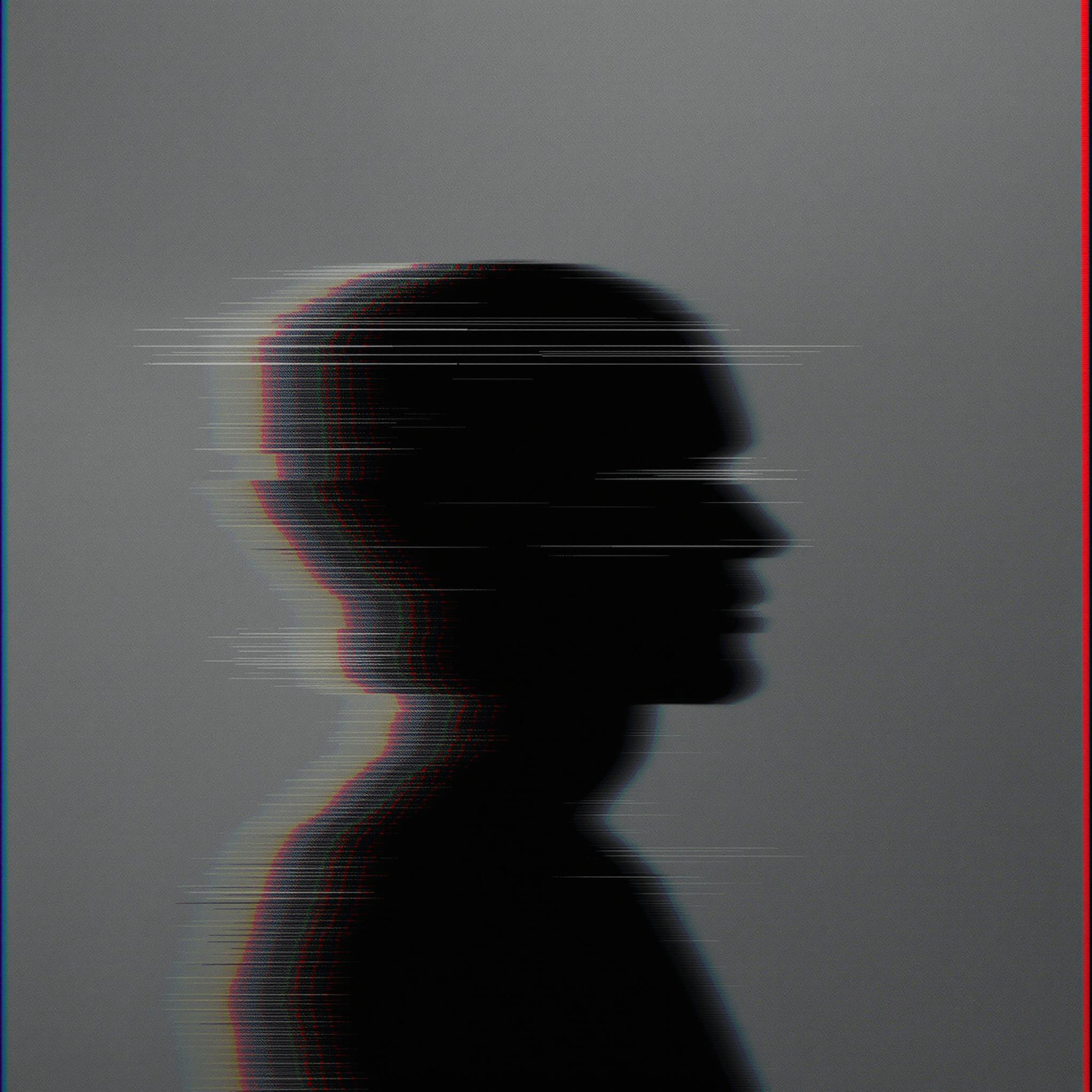 FLUX prompt: glitch art with linear distortion, horizonta...