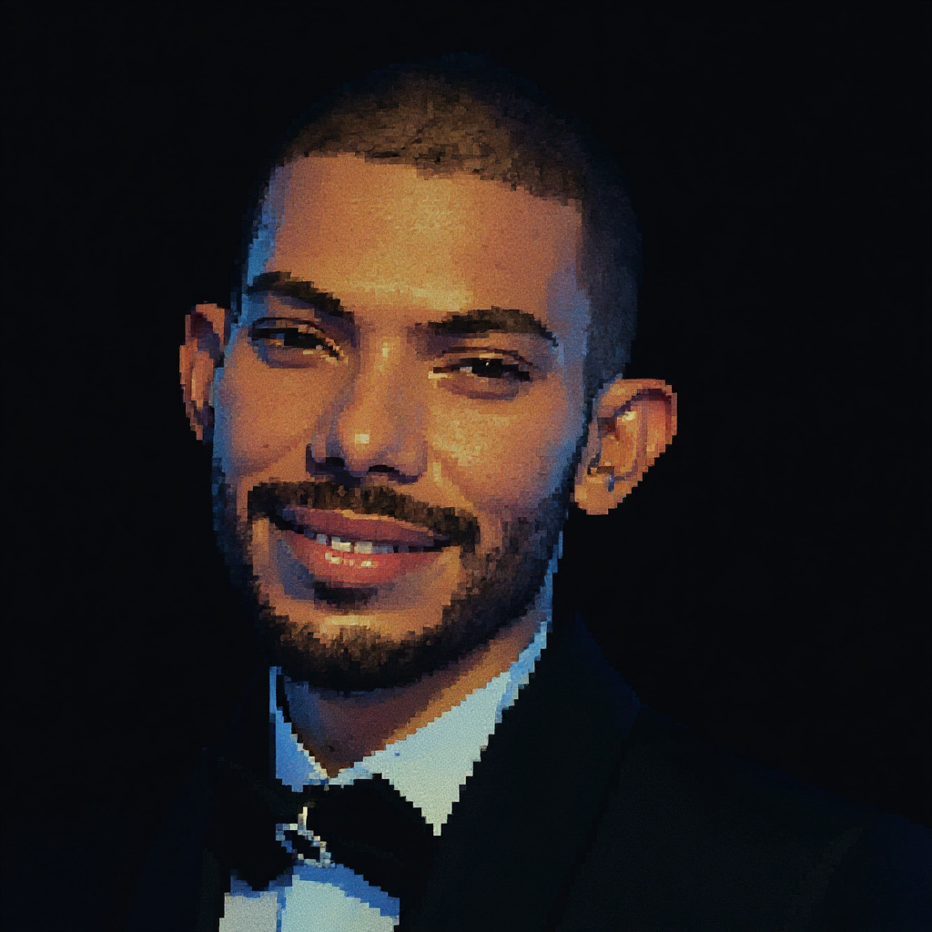 Flux Kontext prompt: portrait of a man, front shot, gaze...