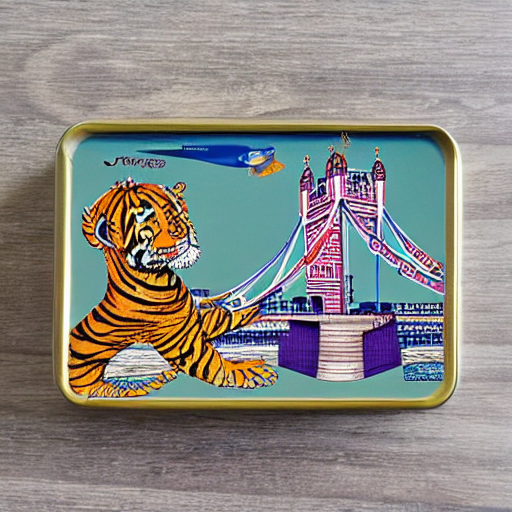 Stable Diffusion prompt: London tower bridge, pelican, ti...