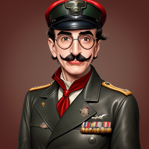 DreamShaper prompt: Groucho Marx, aviator leather helmet,...