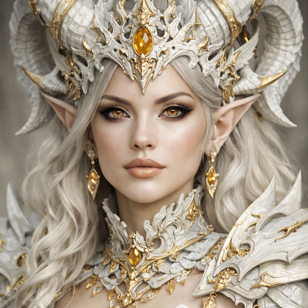ChatGPT Image prompt: the face of a woman dressed in demo...