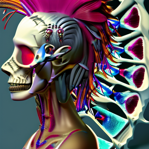 Stable Diffusion prompt: goddess close-up portrait skull ...