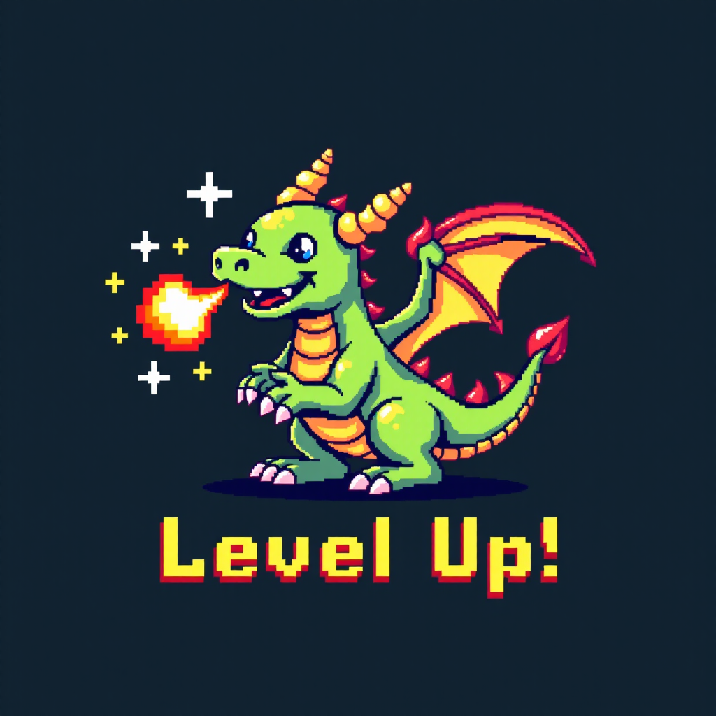 FLUX prompt: Theme: Retro Gaming, Subject: Pixel Art Drag...