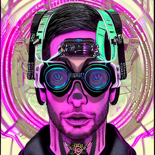 Stable Diffusion prompt: nft style, cyberpunk, synthwave,...