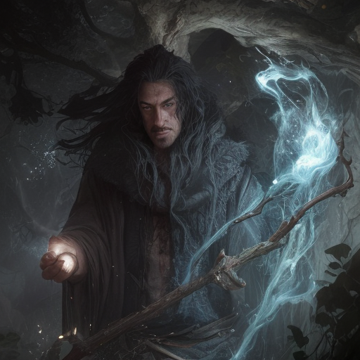 DreamShaper prompt: In a dark, mist-shrouded forest, Mala...