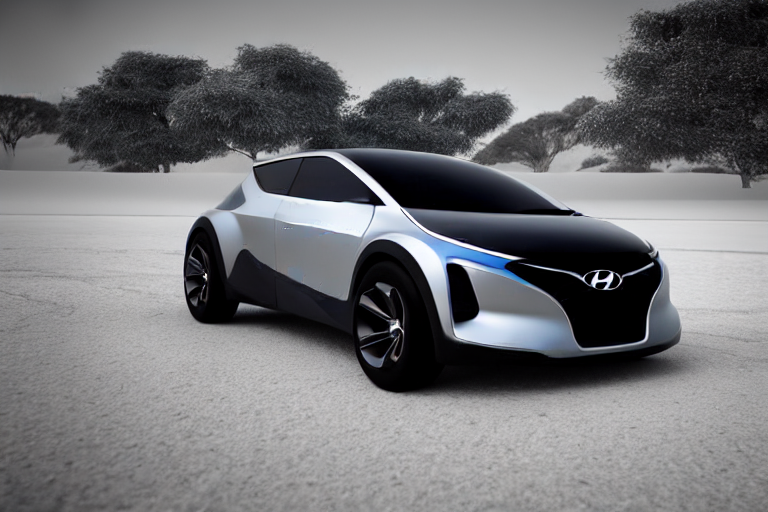 Stable Diffusion prompt: Hyundai angular concept car, 3d ...