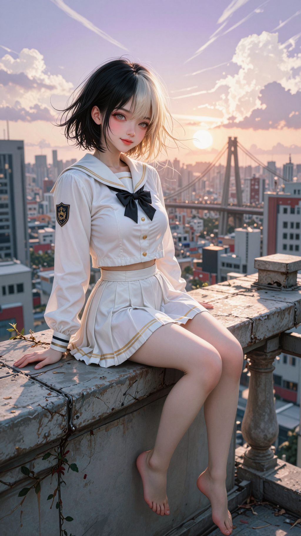 Z Image prompt: A highly detailed, anime-style digital il...
