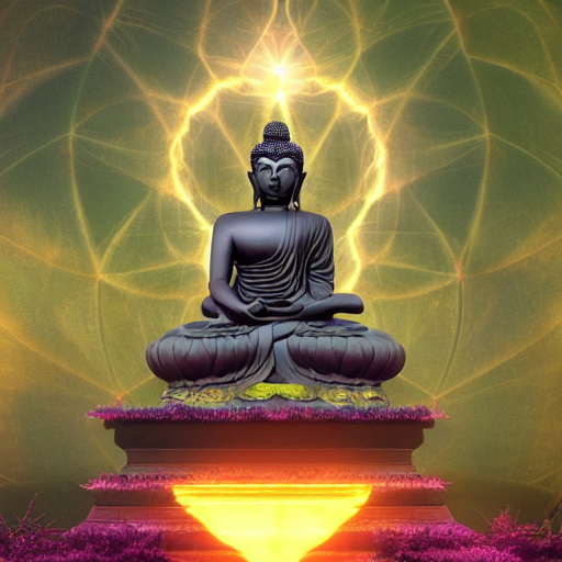 Stable Diffusion prompt: a timeless buddha statue,Mandelb...