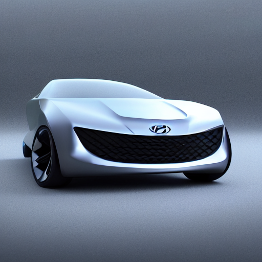 Stable Diffusion prompt: Hyundai angular concept car, 3d ...